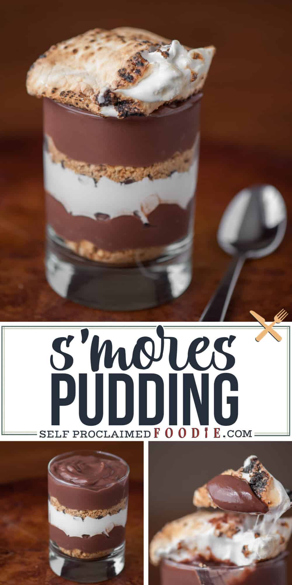 Five Minute Pudding S'mores - Self Proclaimed Foodie
