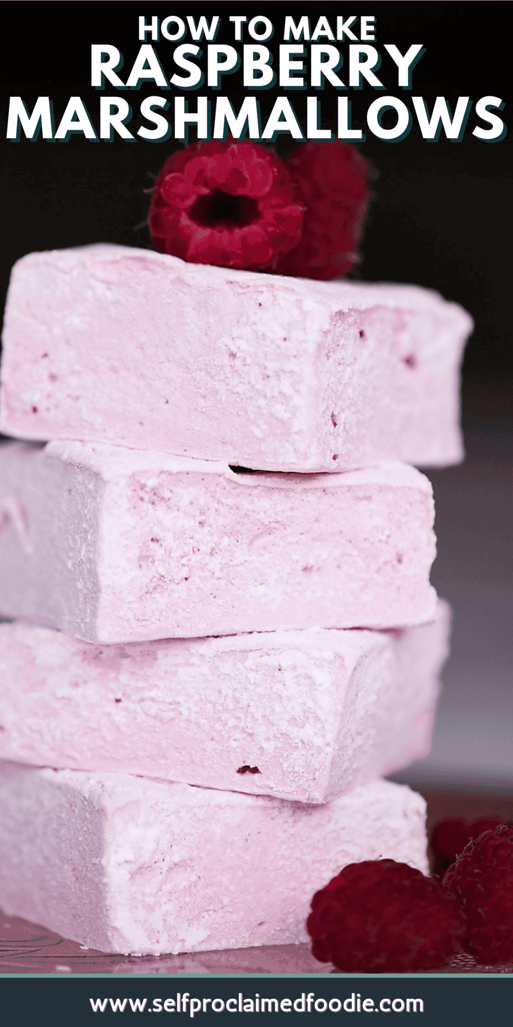 Homemade Raspberry Marshmallows - Self Proclaimed Foodie