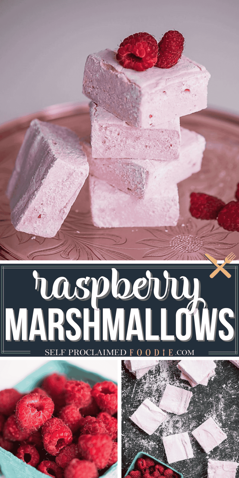 Homemade Raspberry Marshmallows - Self Proclaimed Foodie