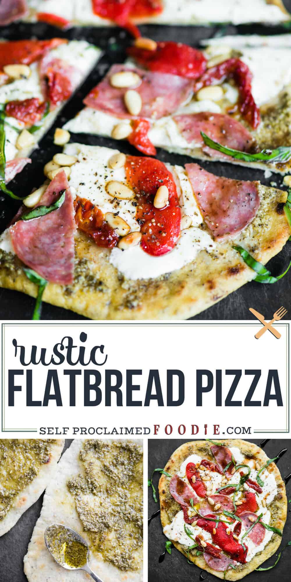 Rustic Flatbread Pizza - Self Proclaimed Foodie
