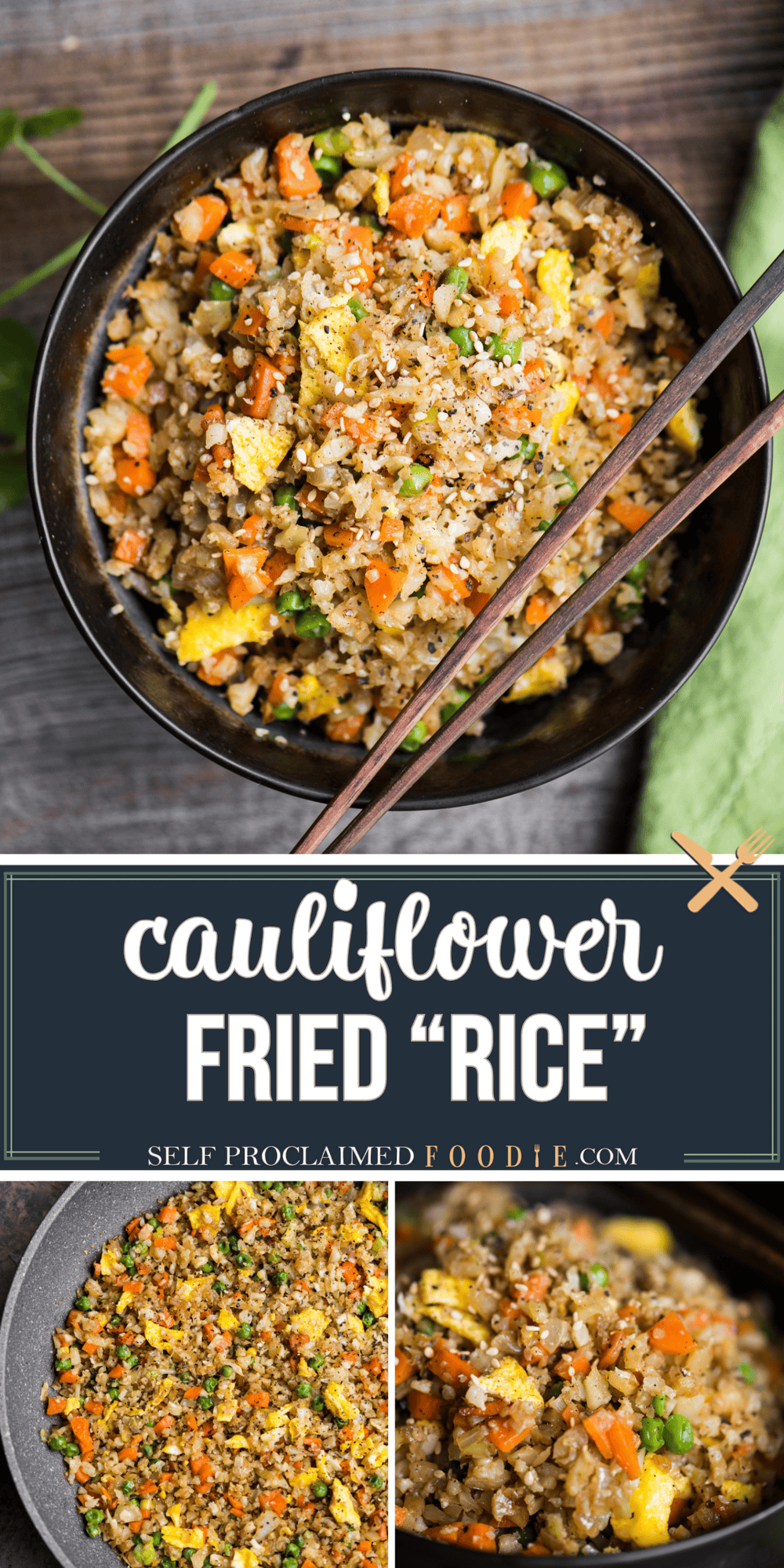 Cauliflower Fried Rice - Self Proclaimed Foodie