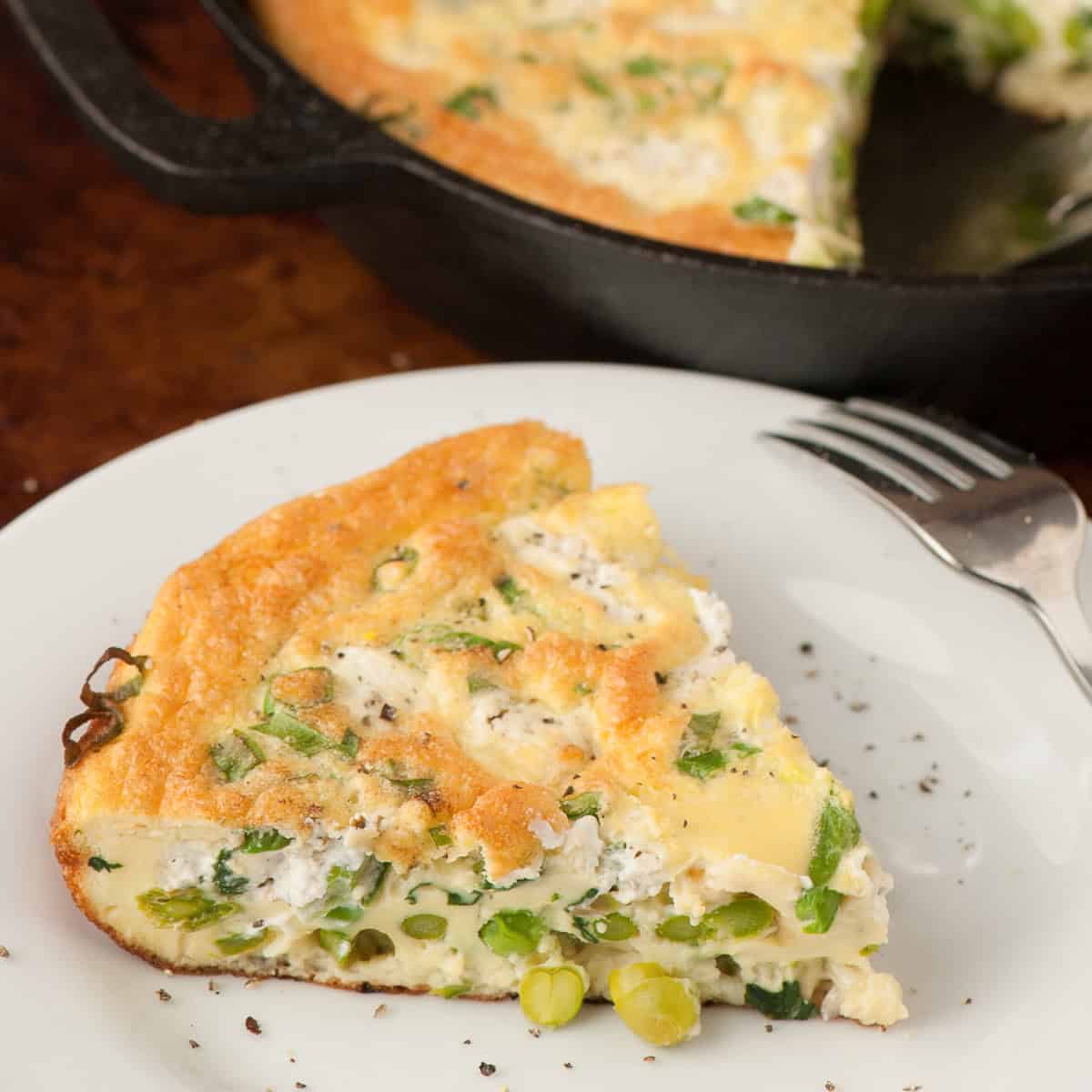 Spring Vegetable Frittata - Self Proclaimed Foodie