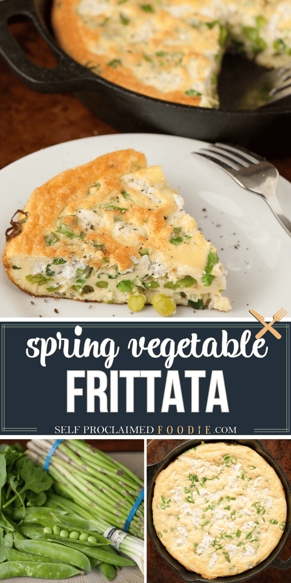 Spring Vegetable Frittata - Self Proclaimed Foodie