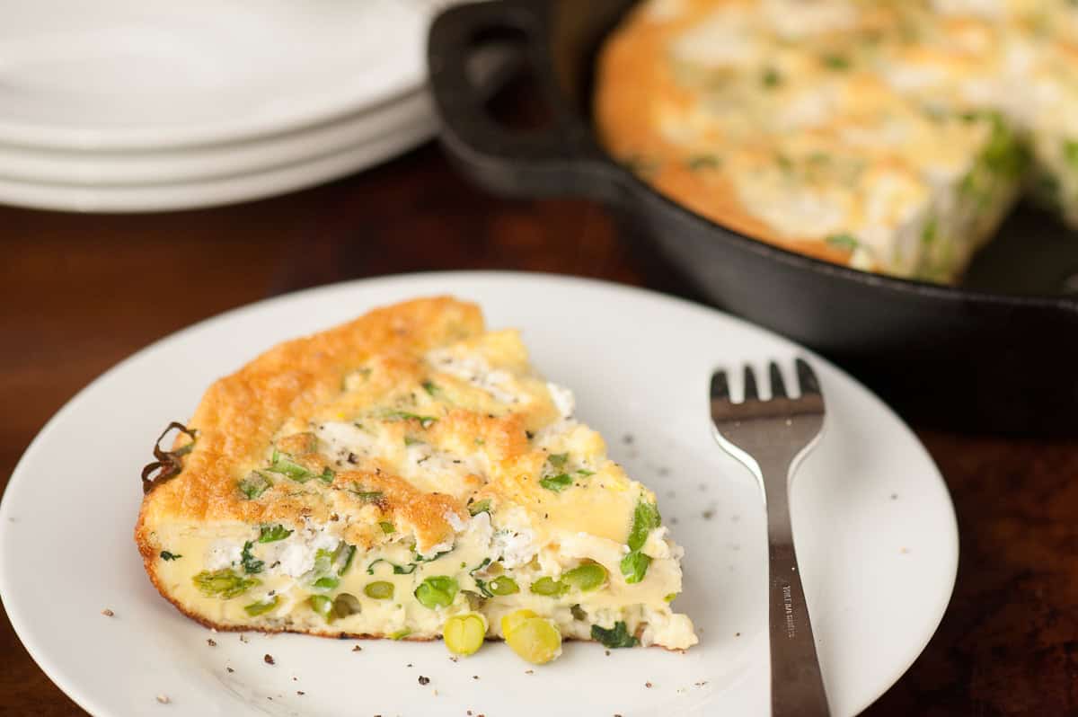 Spring Vegetable Frittata - Self Proclaimed Foodie