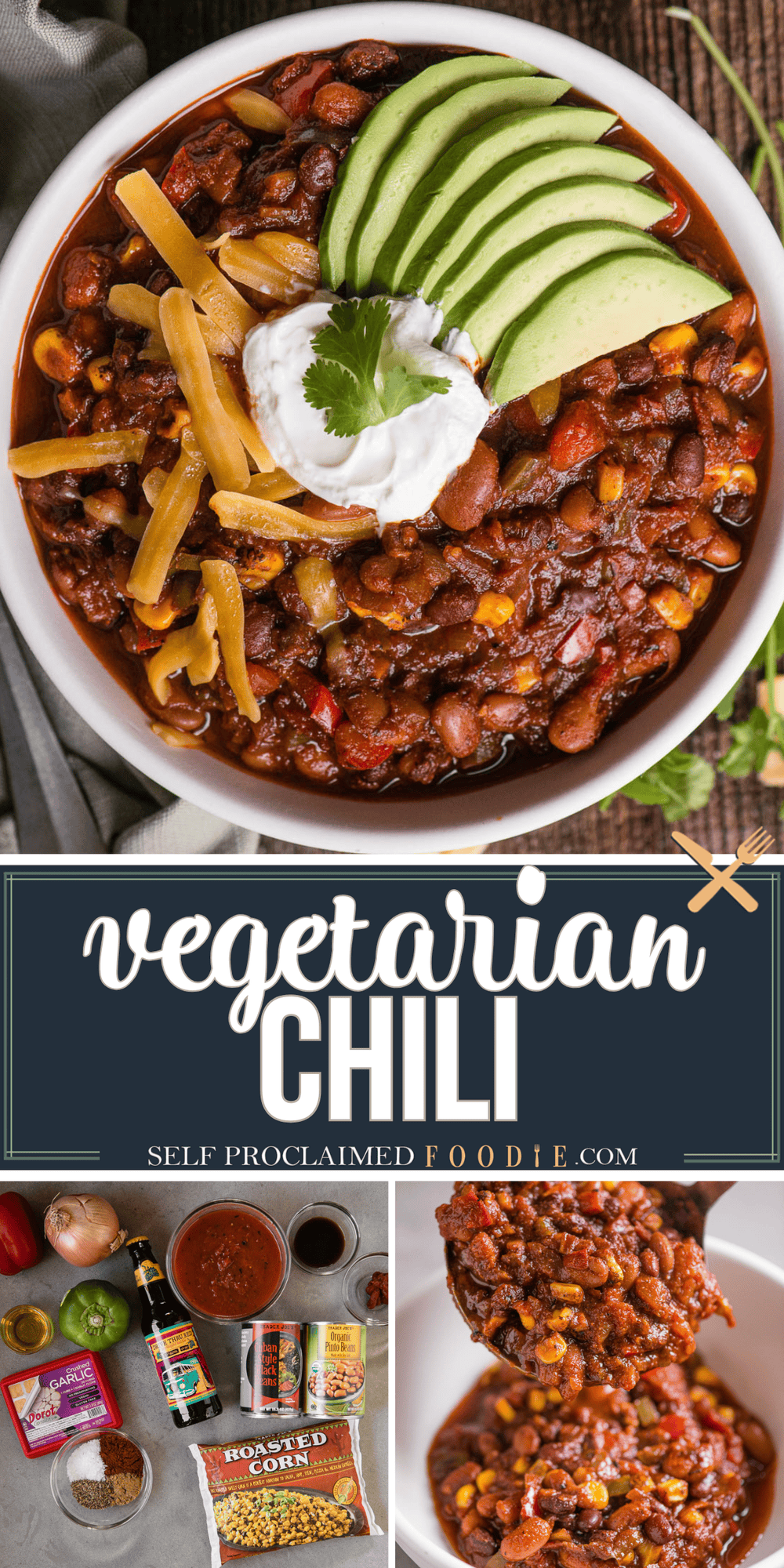 Vegetarian Chili - Self Proclaimed Foodie