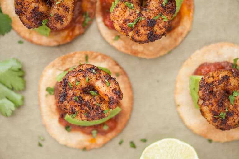 Shrimp Tostadas - Self Proclaimed Foodie
