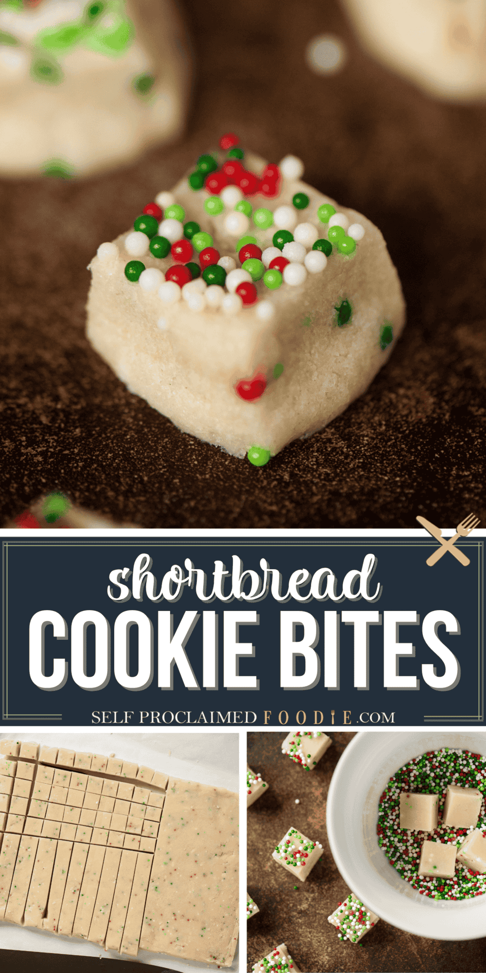 Shortbread Cookie Bites - Self Proclaimed Foodie