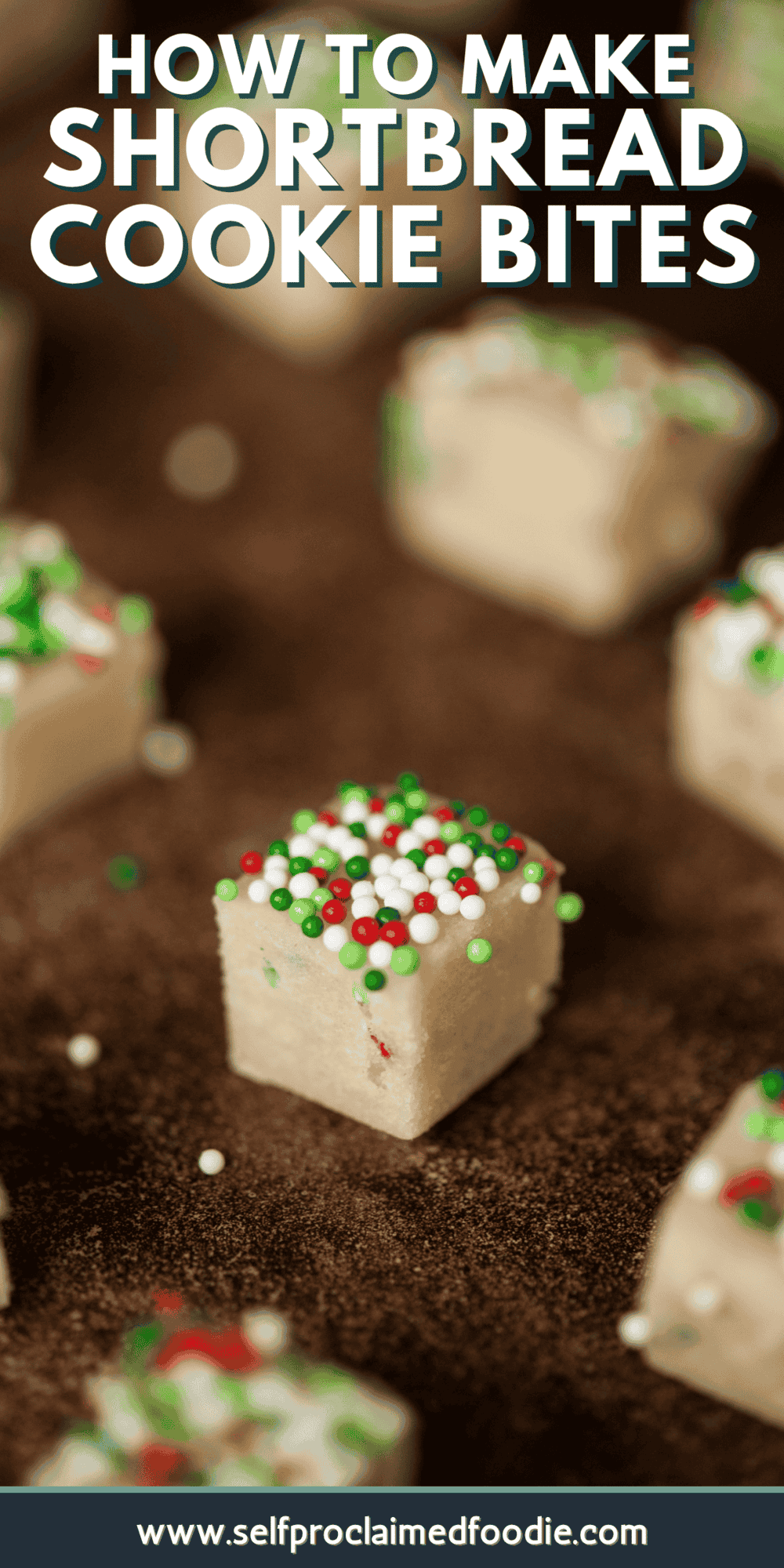 Shortbread Cookie Bites - Self Proclaimed Foodie