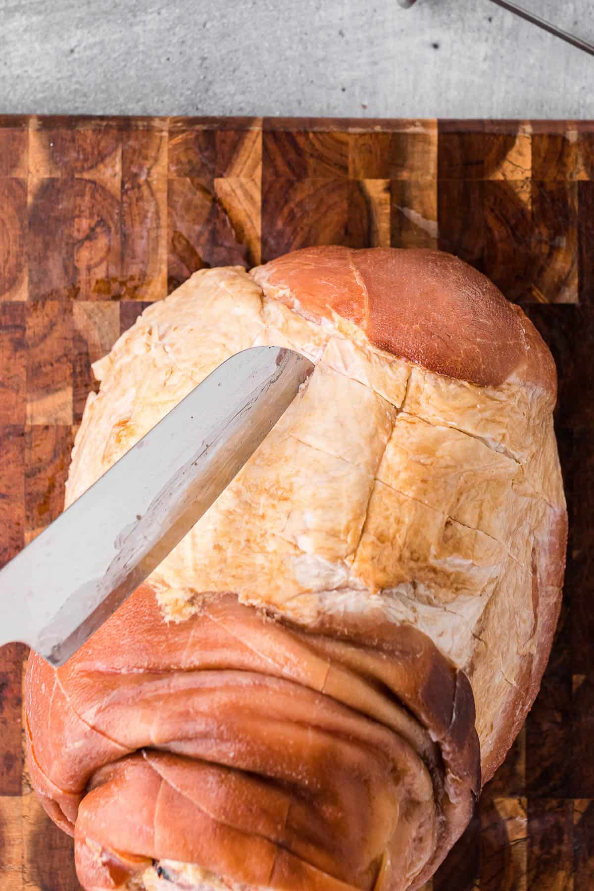 Pineapple Mustard Glazed Baked Ham