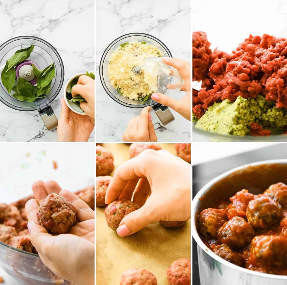 Basil Meatballs - Self Proclaimed Foodie