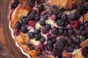 Berry Bread Pudding - Self Proclaimed Foodie