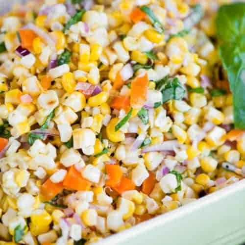 Fresh Corn Salad Recipe | Self Proclaimed Foodie