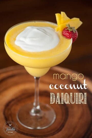 Mango Coconut Daiquiri - Self Proclaimed Foodie