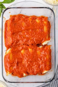 The BEST Homemade Cheese Manicotti Recipe