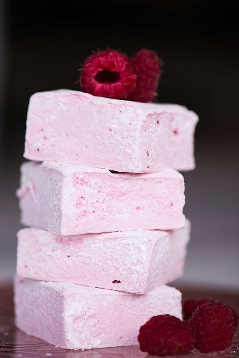 Homemade Raspberry Marshmallows - Self Proclaimed Foodie