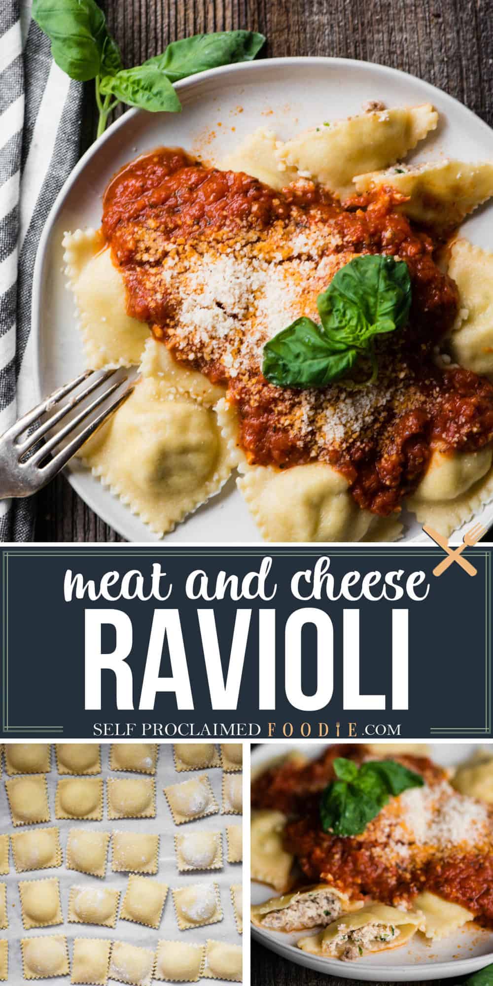 Meat and Cheese Ravioli - Self Proclaimed Foodie