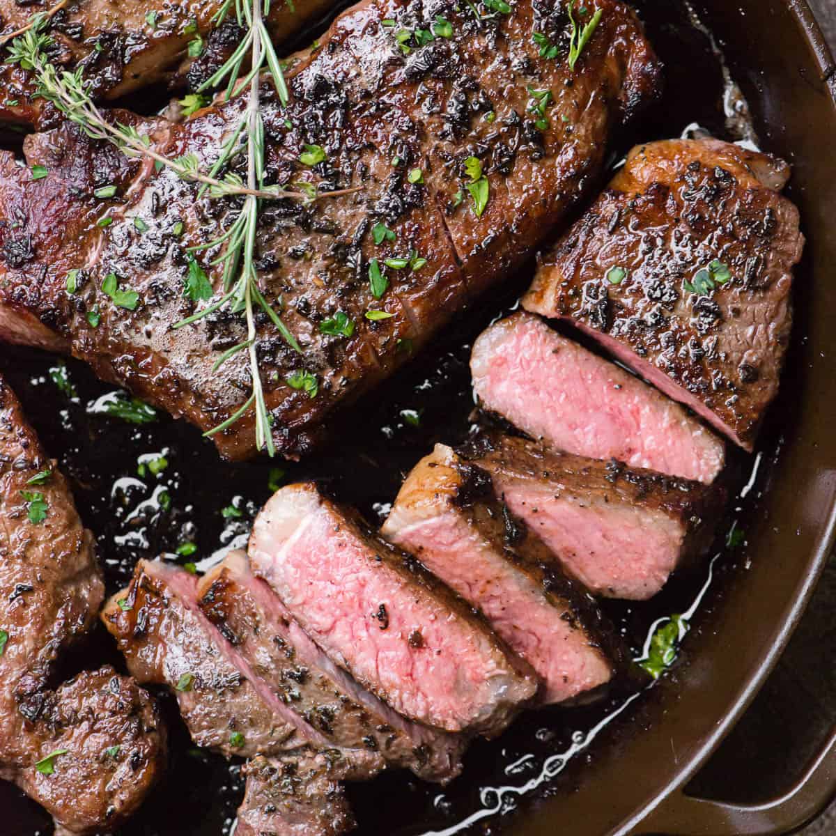 Pan Seared New York Strip Steak How To Perfectly Pan Sear