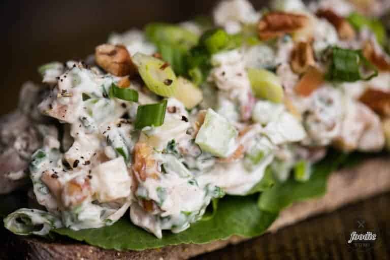Open-faced Chicken Salad Sandwich - Self Proclaimed Foodie