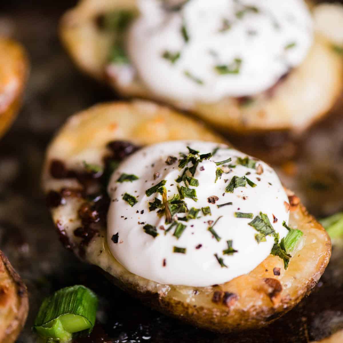 Loaded Potato Skins Recipe | Self Proclaimed Foodie