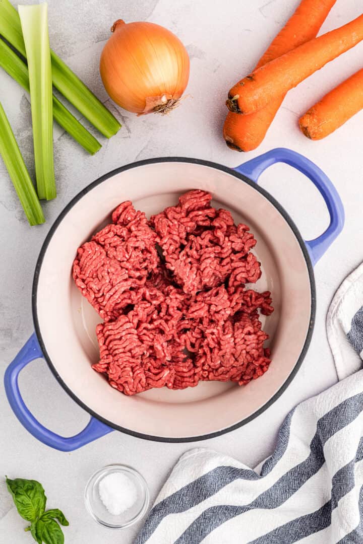 Authentic Homemade Ground Beef Ragu Sauce - Slow Cooked