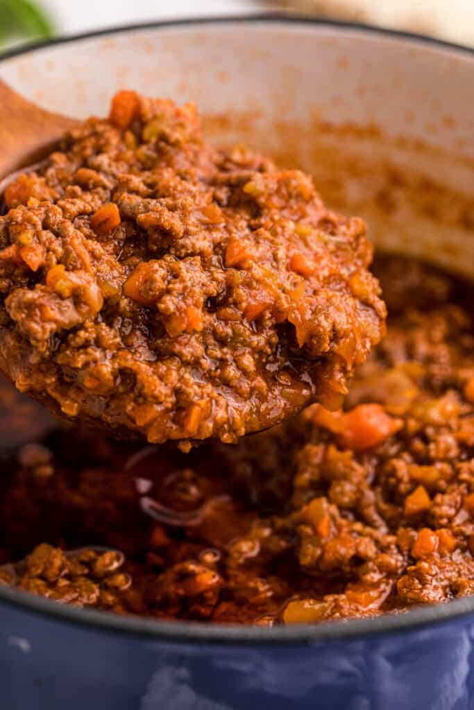 Authentic Homemade Ground Beef Ragu Sauce - Slow Cooked