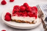 Raspberry Pretzel Salad - Self Proclaimed Foodie