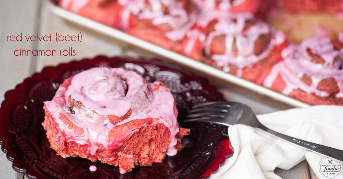 Beet Cinnamon Rolls - Self Proclaimed Foodie
