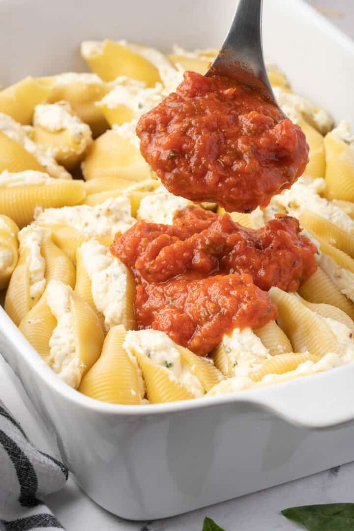 Ricotta Stuffed Shells - Self Proclaimed Foodie