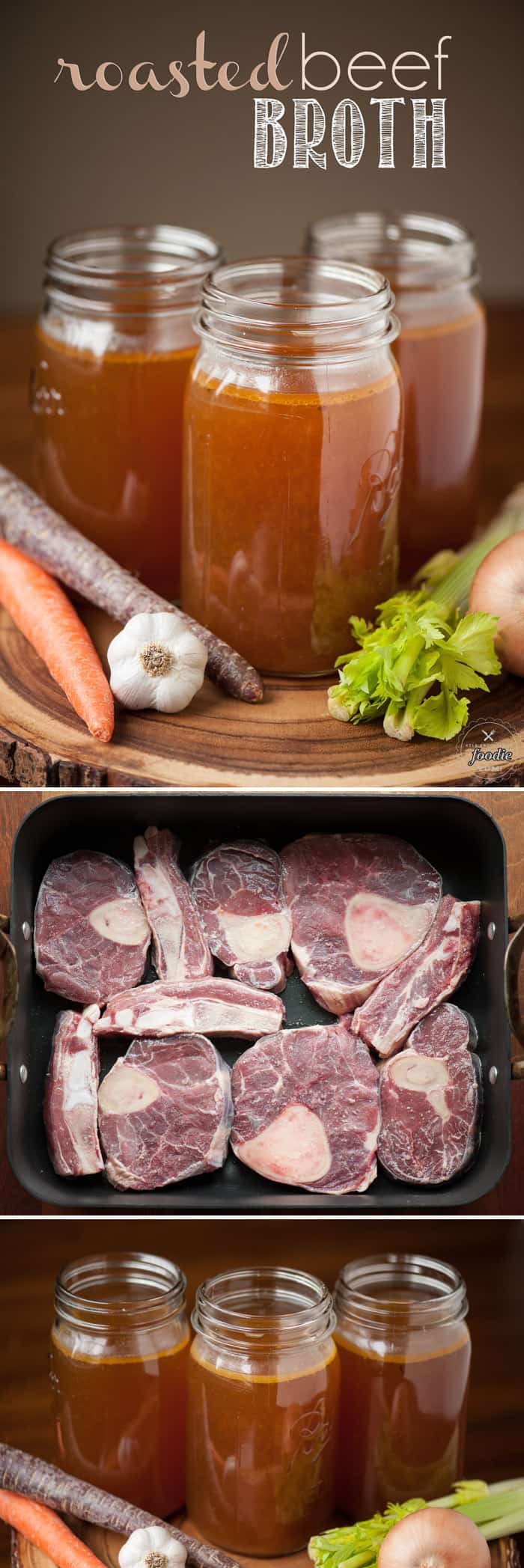 Roasted Beef Bone Broth - Self Proclaimed Foodie