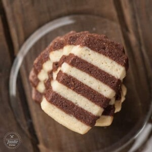 Striped Chocolate Cookies - Self Proclaimed Foodie