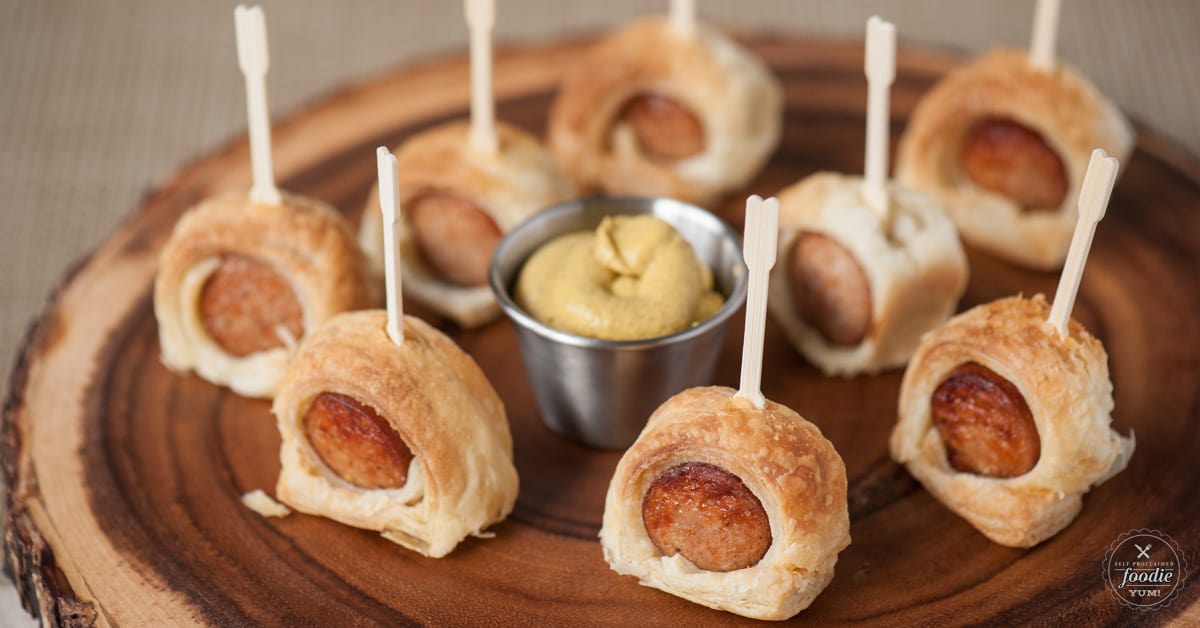 Two Ingredient Wrapped Kielbasa Bites - Self Proclaimed Foodie