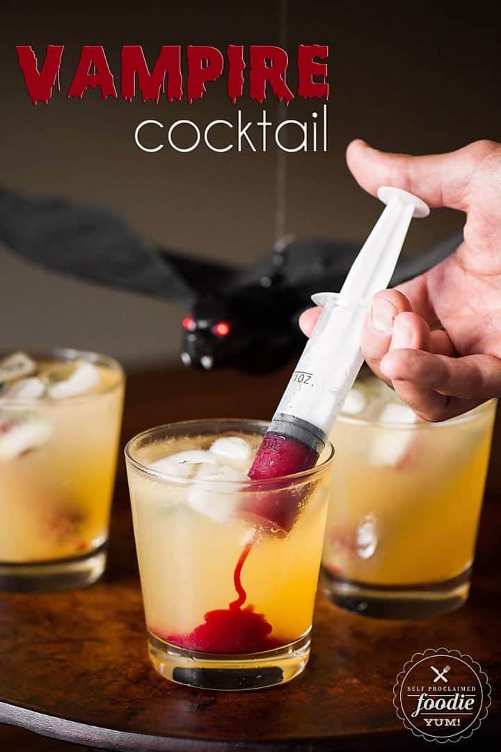 Halloween Vampire Cocktail - Self Proclaimed Foodie