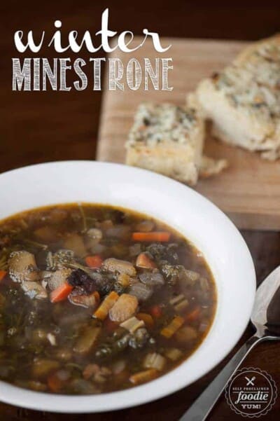 Winter Minestrone Soup - Self Proclaimed Foodie