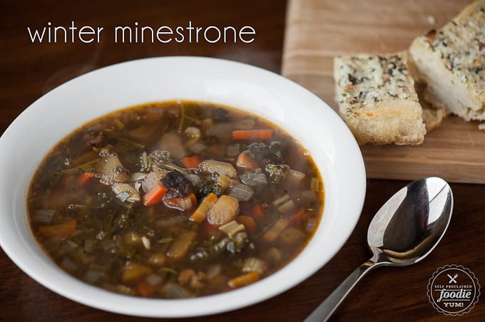 Winter Minestrone Soup - Self Proclaimed Foodie